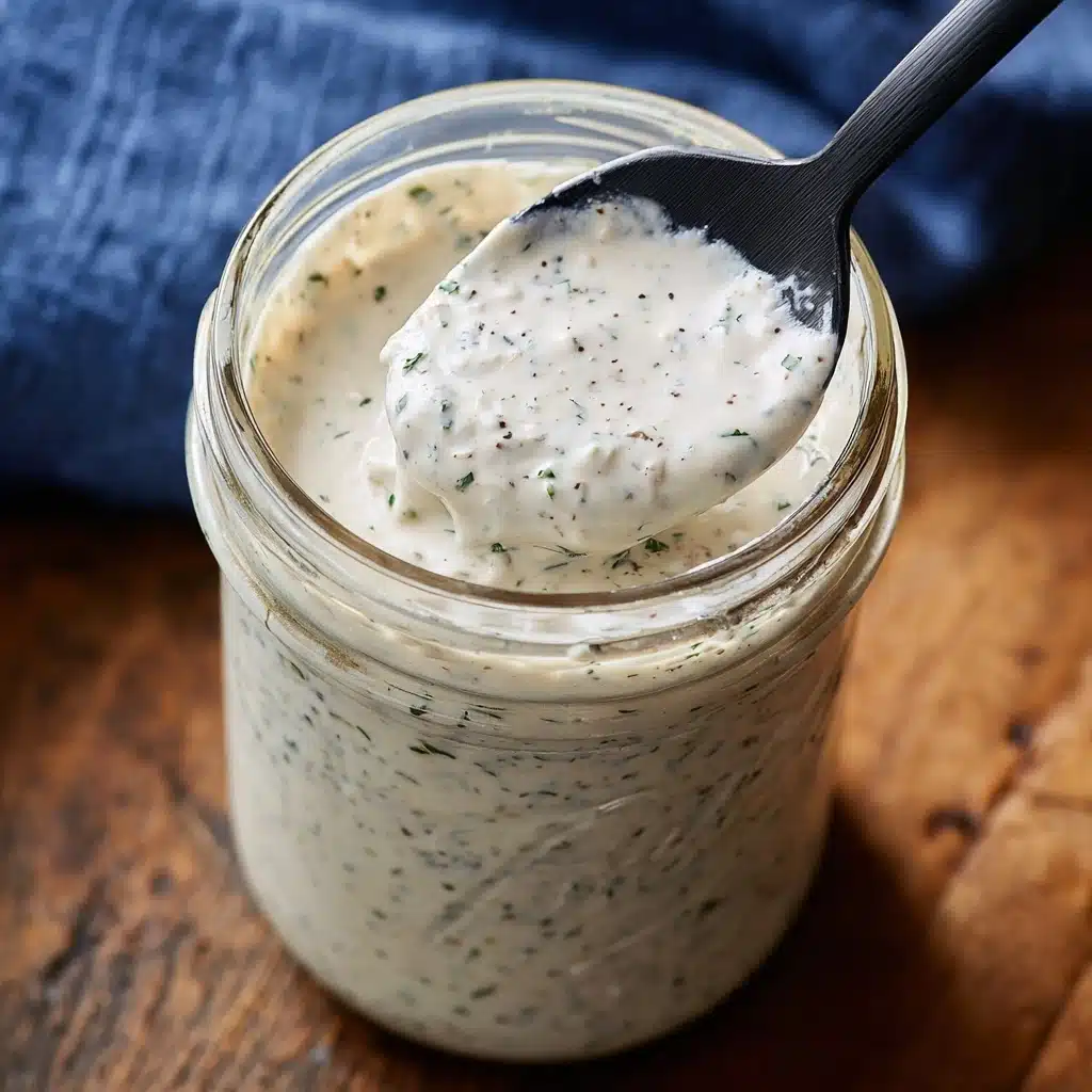Creamy Parmesan Peppercorn Dressing Recipe - Tangy Homemade Delight